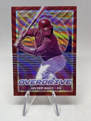 2021 Panini Chronicles OVERDRIVE - JAVIER BAEZ RED WAVE /199 | eBay