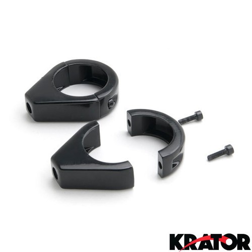 Black Clamp Kit Turn Signal Indicator Relocation Fits Motorcycle 41mm ...
