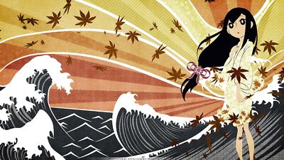 Anime katanagatari yasuri nanami fantasy girl artwork Playmat Game Mat ...