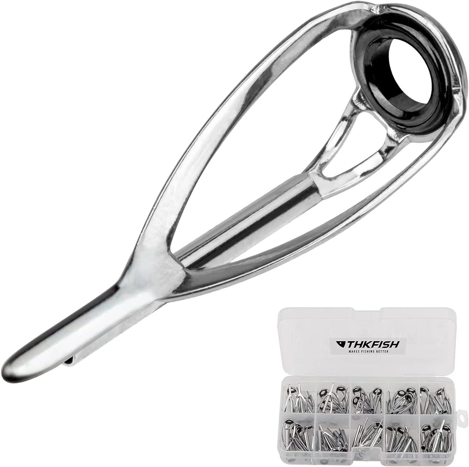 THKFISH Rod Tip Repair Kit 50pcs Rod Tips Fishing Rod Tips Replacement ...