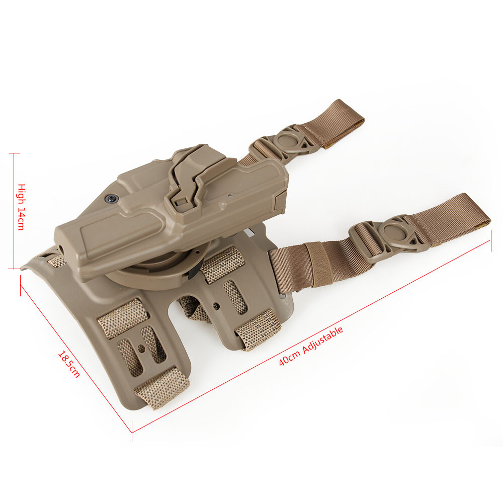 Leg Holster for GLOCK 17 Clip Holster 360 Degree Rotation with Tactical ...