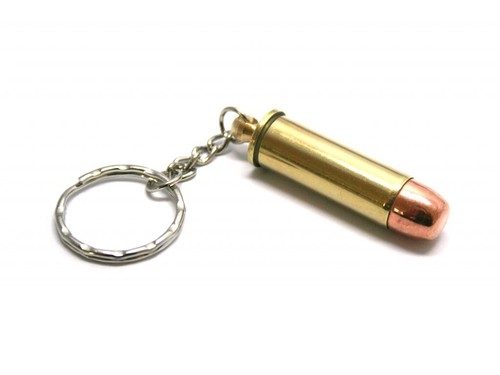 Magnum .44cal Bullet ammo keychain keyring, revolver RNFP bullet type ...