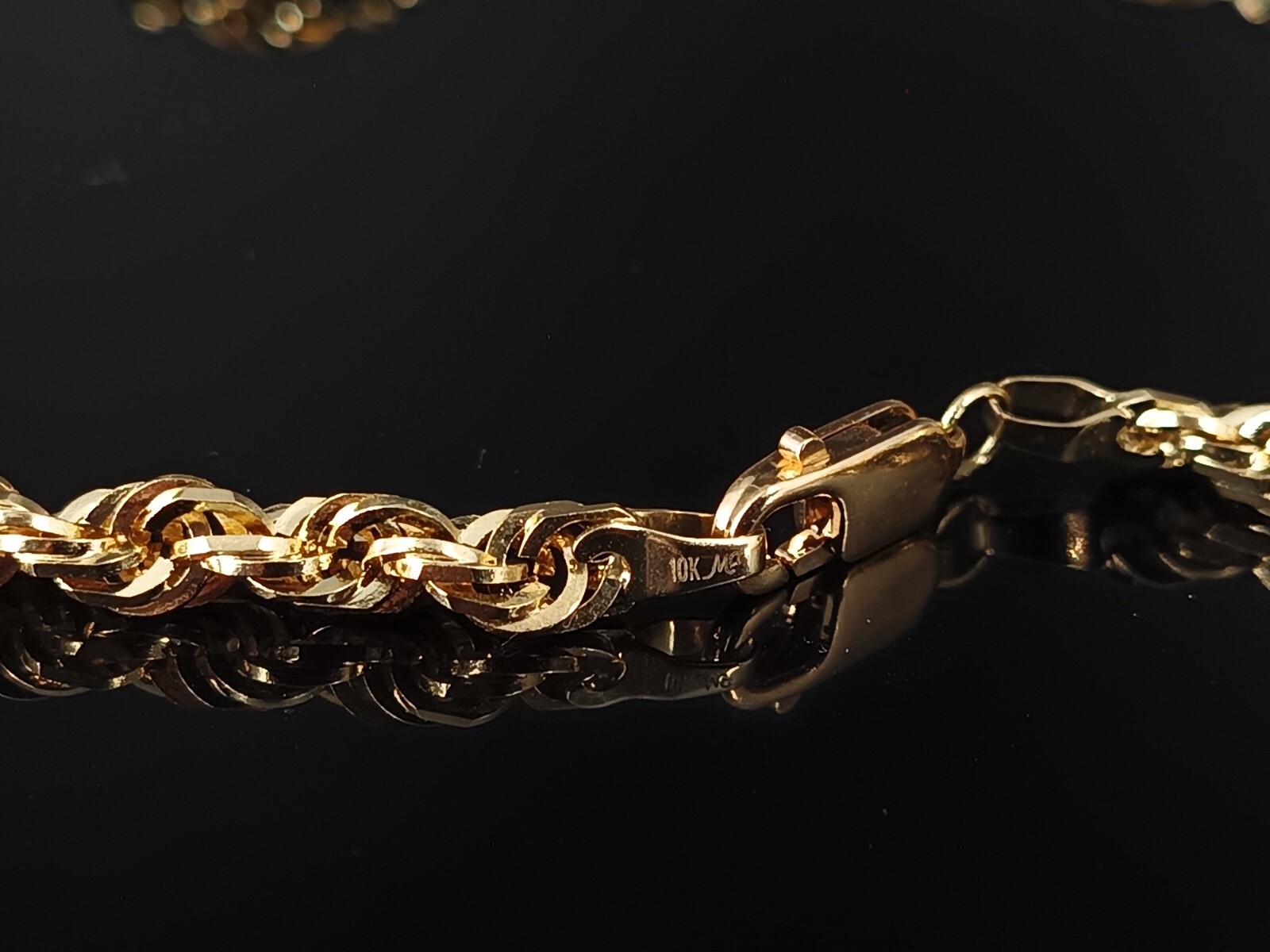 Michael Anthony Long Medium thick 10K Gold Diamond Cut Rope Chain ...