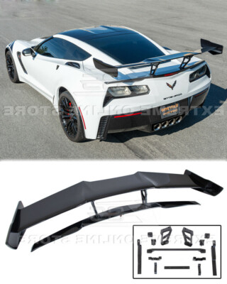 ZR1 Style Full Rear Wing Spoiler For 14-19 Corvette C7 Z06 Painted ...