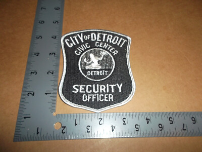 City Of Detroit Civic Center Security Officer Patch~Michigan~MI~Brand ...