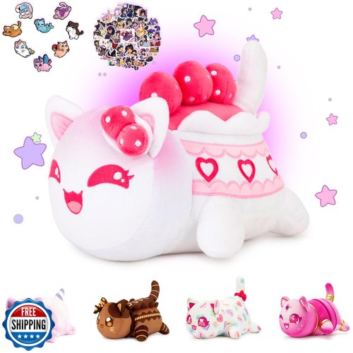 KOWSI Strawberry Shortcake Cat Plush Toys Polyester Embroidery Plush ...