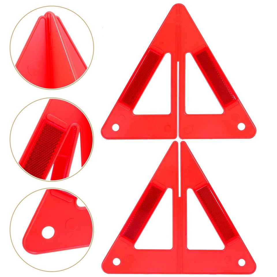 Reflective Road Triangles Roadside Safety Automotive Reflector Car ...