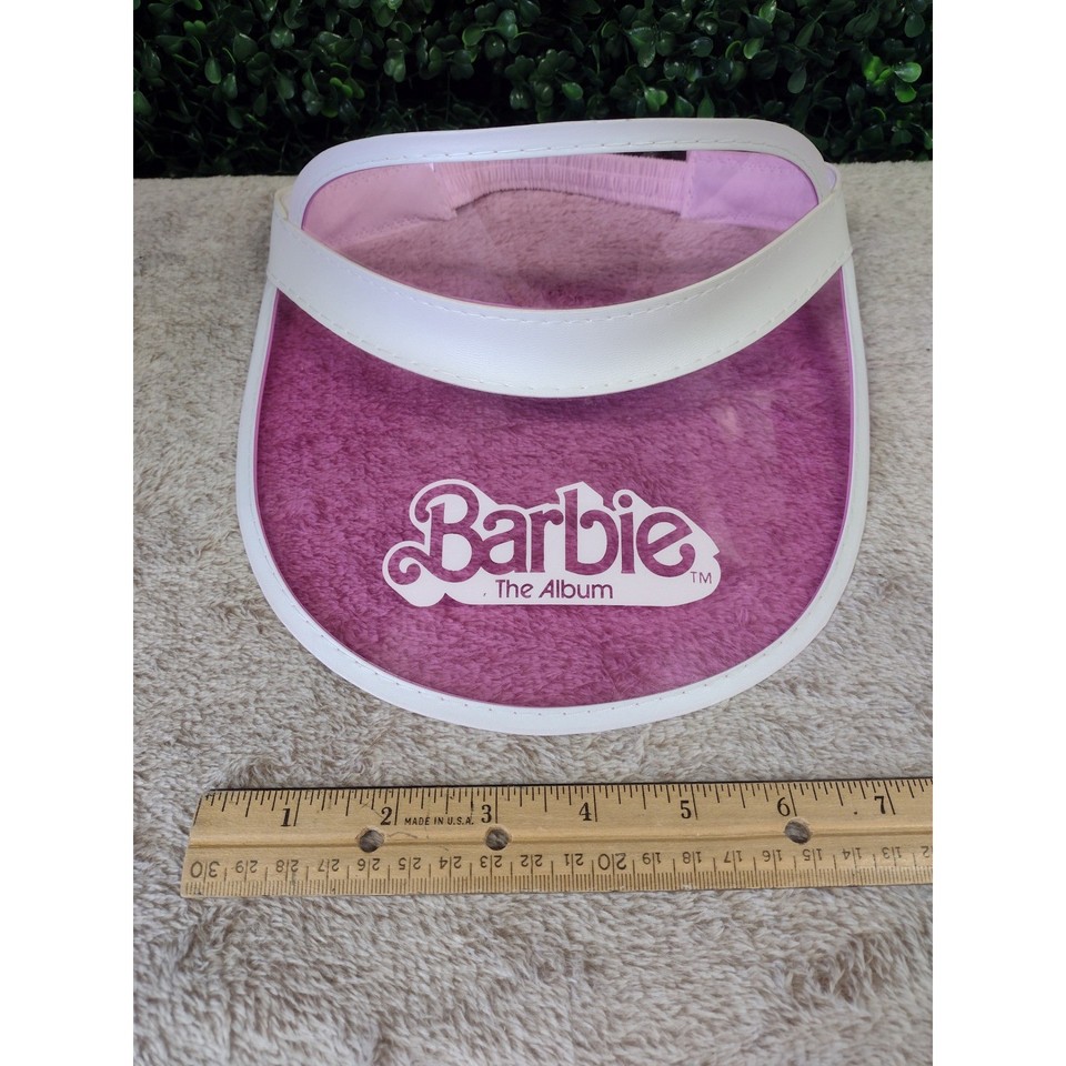 Official Barbie The Album Visor Pink White Girls Kids Adjustable Promo ...