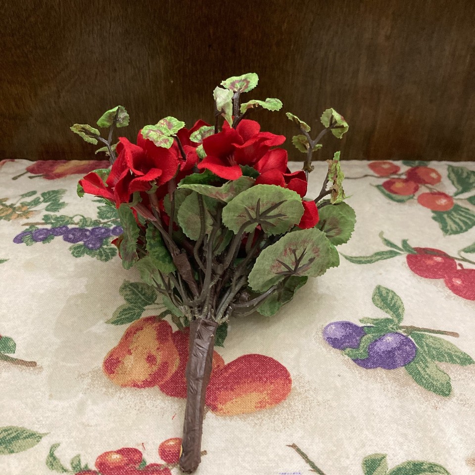 Longaberger MINIATURE GERANIUM COLLECTORS CLUB SILK FLORAL INSERT-New ...