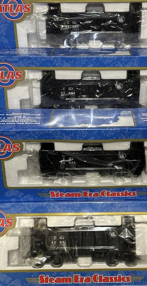 ATLAS [3-Rail] JERSEY CENTRAL USRA 55t Coal Hopper (4-PACK ) O-Scale 8465 MASTER | eBay
