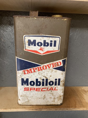Vintage Rare Old Oil Can Petrol Automobilia Mobil | eBay