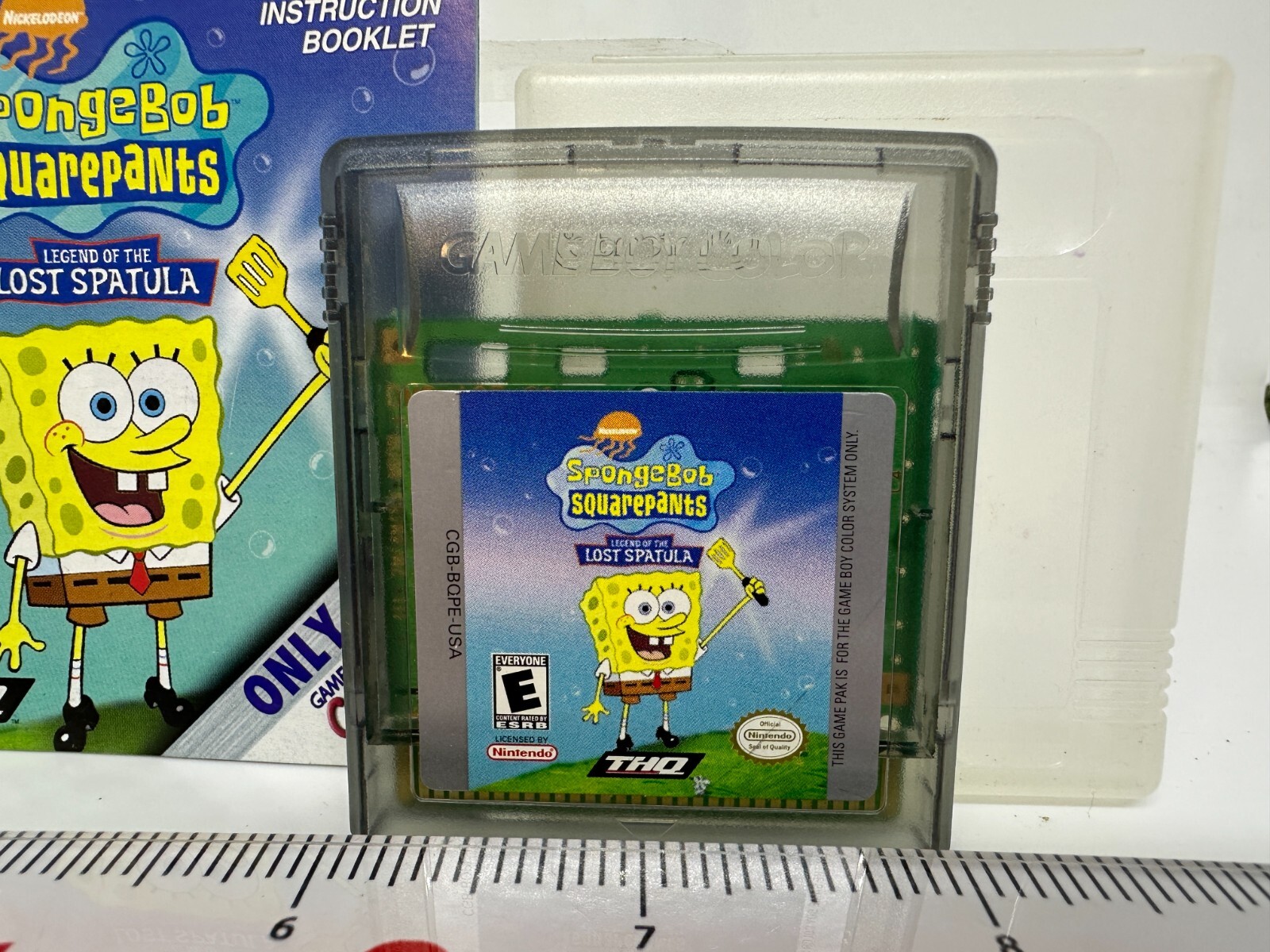 2001 Nintendo Game Boy Color THQ Spongebob Squarepants Lost Spatula Inv ...
