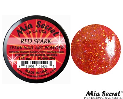 Mia Secret Nail Art Powder From SPARK Color Set - Red Spark 0.25 oz | eBay