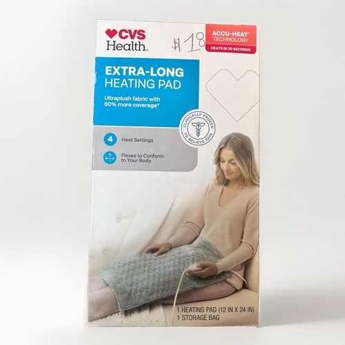 Heating Pad CVS Health Extra Long With 4 Heat Settings Accurate-Health ...