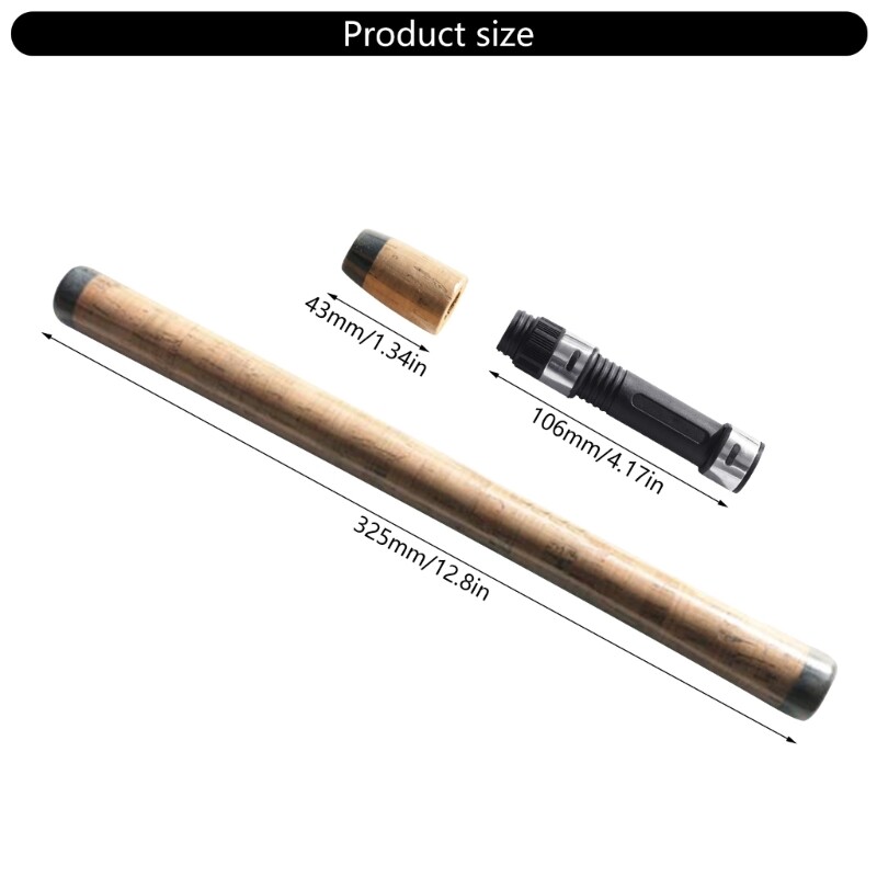 Composite Rod Grip Long Cork Handle Grip Cork Fishing Rod Repair Handle ...