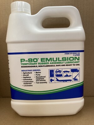 P-80 Emulsion Temporary Rubber Assembly Lubricant 1 Litre | eBay UK