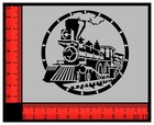 Train Locomotive Steam Engine 11" x 8.5" Custom Stencil FAST FREE ...