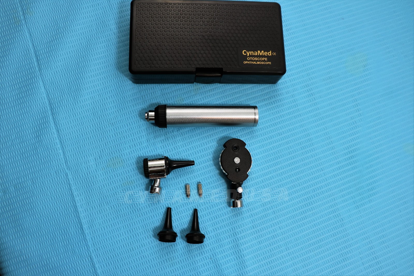 PREMIUM OPHTHALMOSCOPE OTOSCOPE ENT SET HEAD LENS WHEEL DIAGNOSTIC + 2 ...