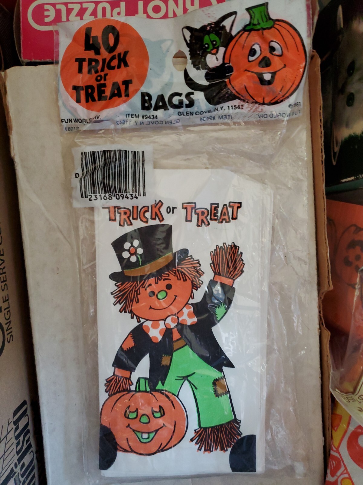 vintage halloween trick or treat candy bags New old stock 1981 | eBay