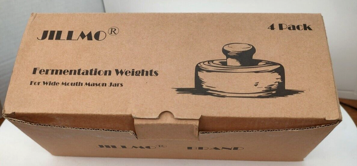 Jillmo 4 pk Fermentation 200gr 1" Curved Handle Easy Grip Wide Mouth ...