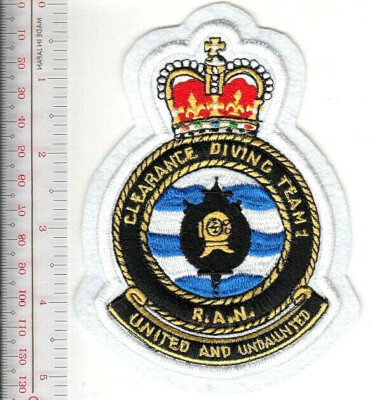 Australia Royal Navy Clearance Diving Team 1 AUSCDT One white fltNO ...