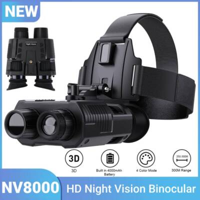 NV8000 3D Digital Infrared Night Vision Goggles Head-Mounted Night ...