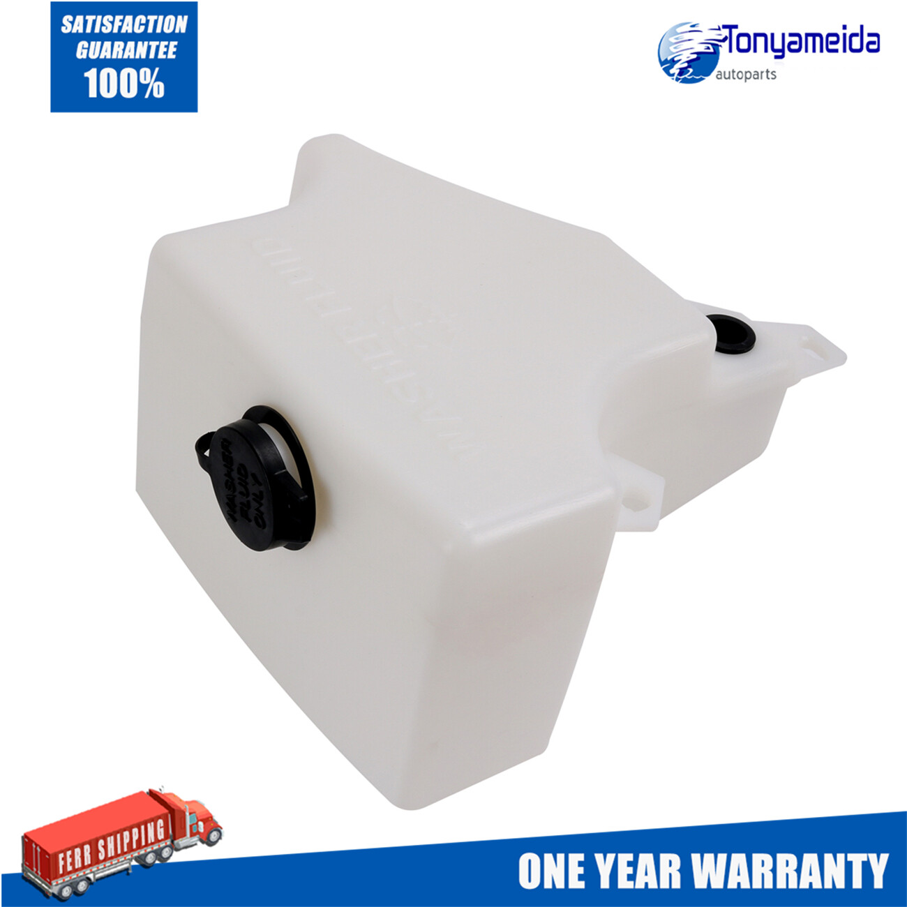 Windshield Washer Reservoir w/ Pump For Perterbilt Kenworth HD 2006-16 ...