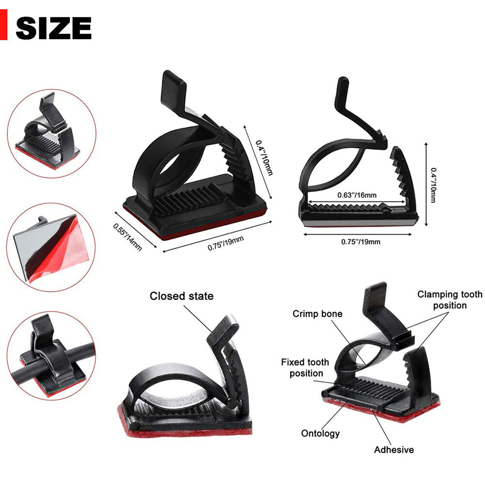 Self Wire Holder Fixing Cable Clips | eBay