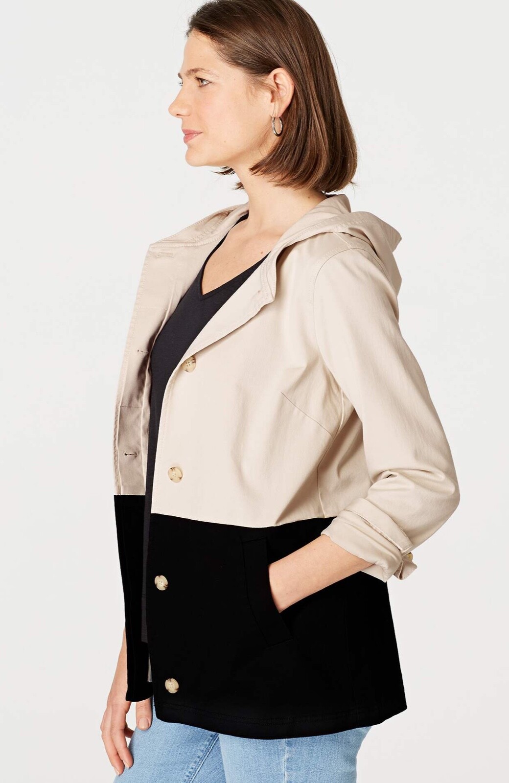 J.Jill - L(16/18) - NEW Stylish Hooded A-Line Jacket - NWT $159 | eBay