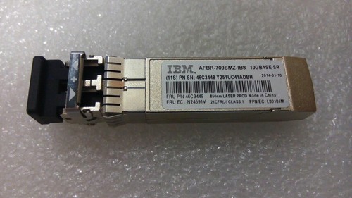 IBM 46C3449 SFP Short Range Transceiver P/N 46C3448 10GB 850nm AFBR ...