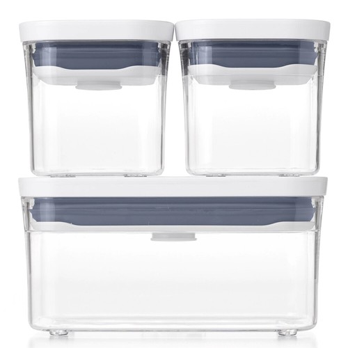 3pc Oxo Good Grips POP Starter 0.4/0.2L Container Set Kitchen Food ...