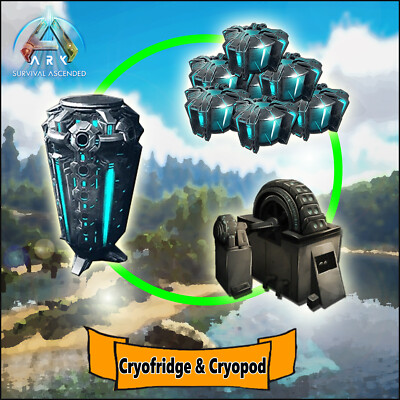 Ark Survival Ascended PC/PS5/XBOX PVE- [x1] CRYOFRIDGE [x60] CRYO [x1 ...