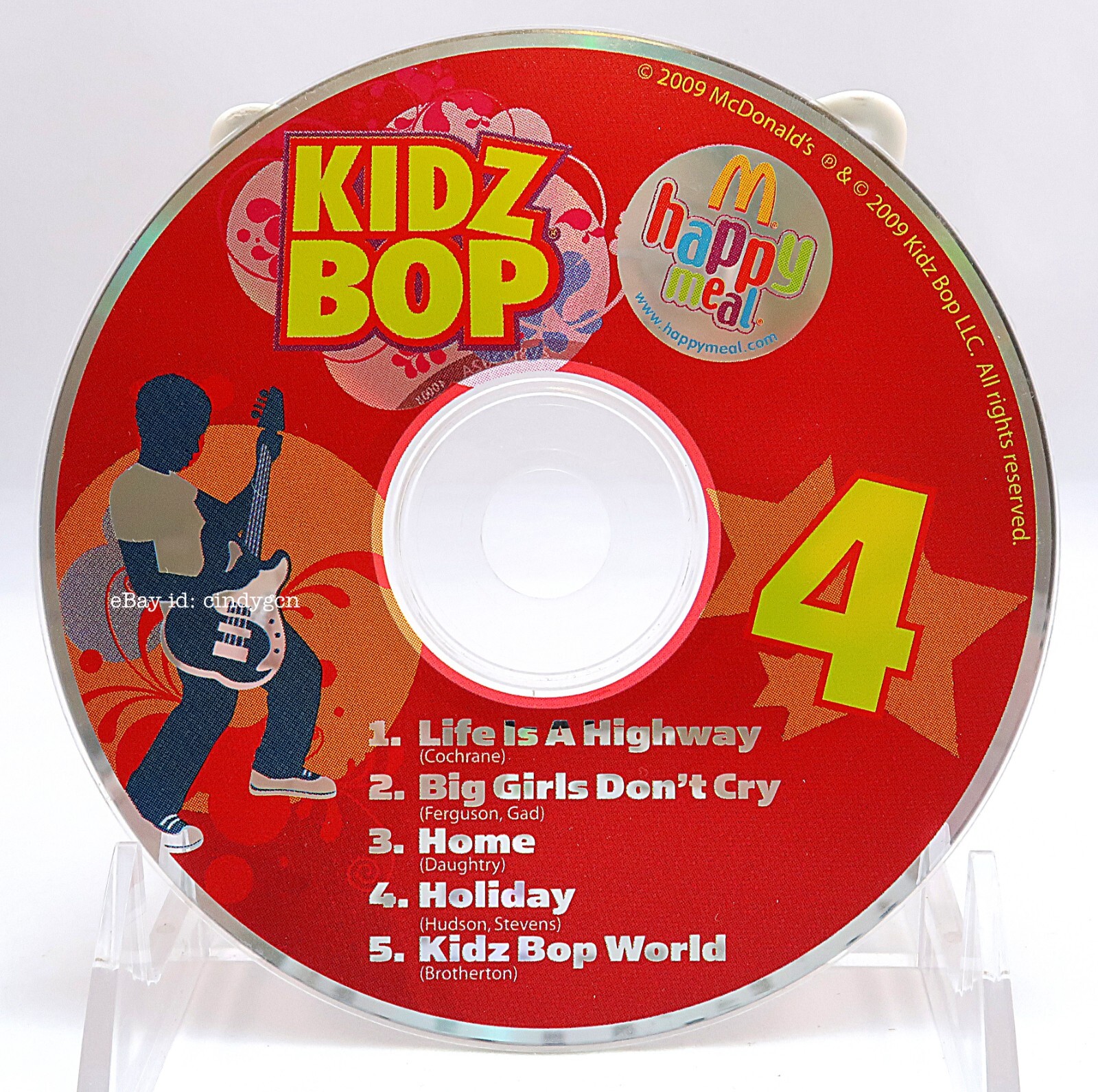 Set of 6: McDonald's Happy Meal Kidz Bop Music CDs 1, 2, 3, 4, 5 & 8 ...