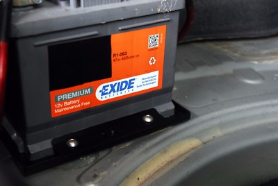 Universal Car Battery Tray Box 063 with Clamp - Race Rally Relocation ...