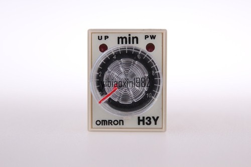 1 Set H3Y-2 AC 220V 8 Pins DPDT 0-10Min Timer Delay DIN Rail Time Relay ...