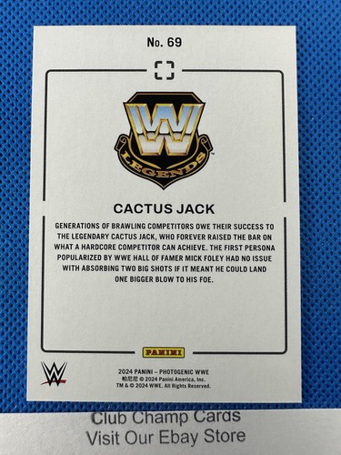 2024 #69 Cactus Jack Panini Photogenic WWE | eBay