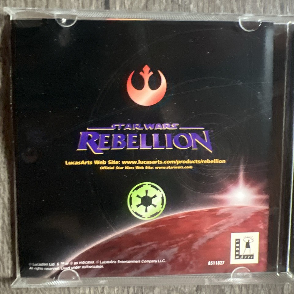 Star Wars: Rebellion (PC, 1998) Lucas Arts Entertainment Company ...
