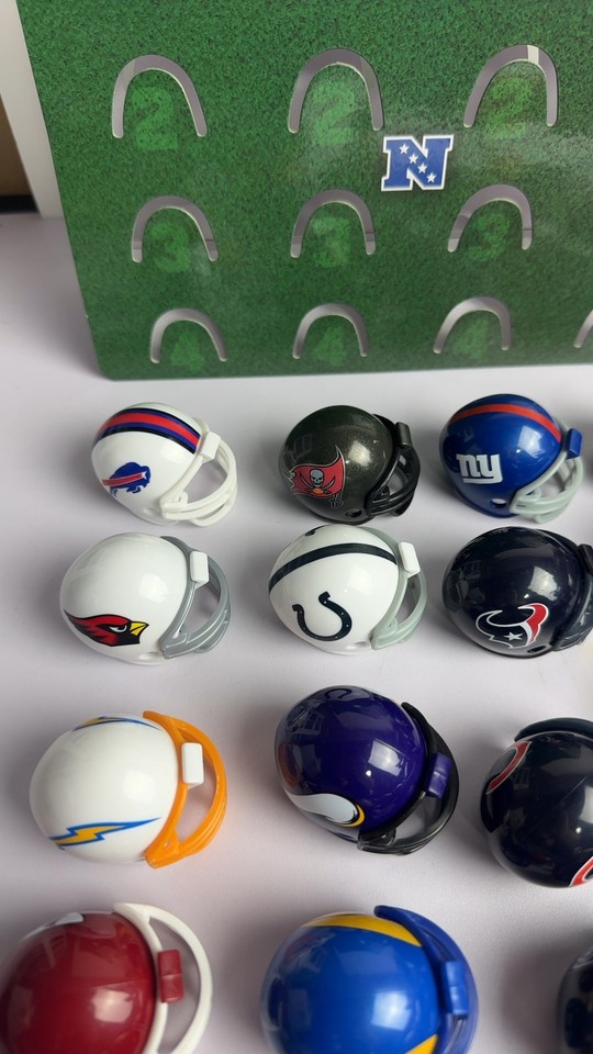 31 NFL Pocket Pro Helmets Riddell Nearly Complete Set Teams Display ...