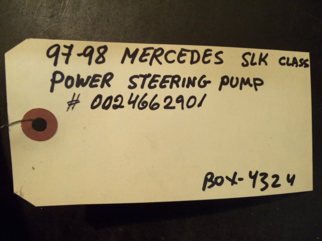 97 99 Mercedes C + Classe SLK Pompe Direction Assistée #0024662901 ...