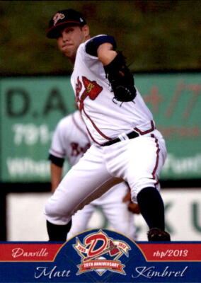 2013 Danville Braves Grandstand 16 Matt Kimbrel Huntsville Alabama ...