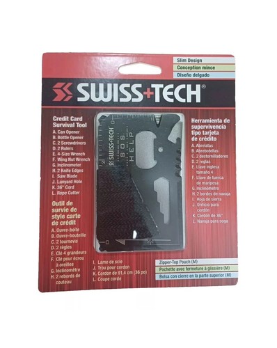 SWISS TECH CREDIT CARD MULTI TOOL STAINLESS STEEL Survival NWT | eBay