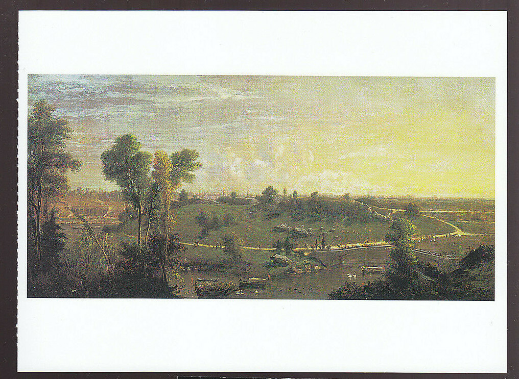 GEORGE LORING BROWN View of Central Park 1862 ARTWORK OF NEW YORK CITY ...