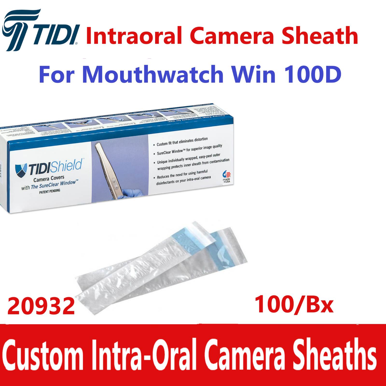 TiDi Intraoral Camera Cover Sheath For Win US Tech, WIN 100D ...
