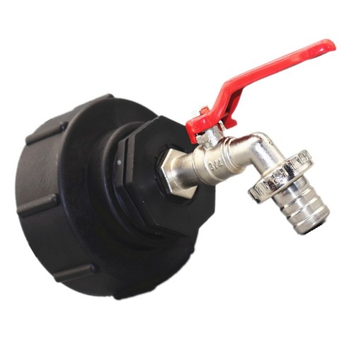 IBC 34inch Tap Adapter with Alloy Outlet Ball Valves Connector Quick ...