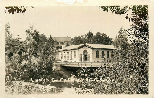 Pendleton Oregon 1920s Umatilla County Library Postcard RPPC 24-8013 | eBay