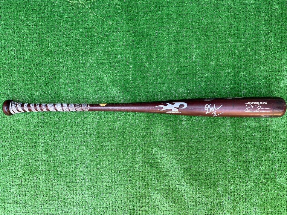 CHICAGO CUBS DELVIN ZINN AUTOGRAPHED GAME USED BASEBALL BAT | eBay