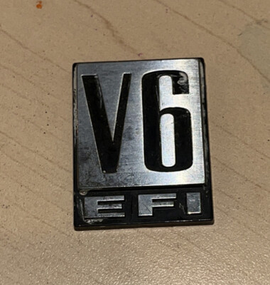 Chrysler V6 EFI Fender Emblem 1989 - 92 Plymouth Dodge OEM Plastic ...