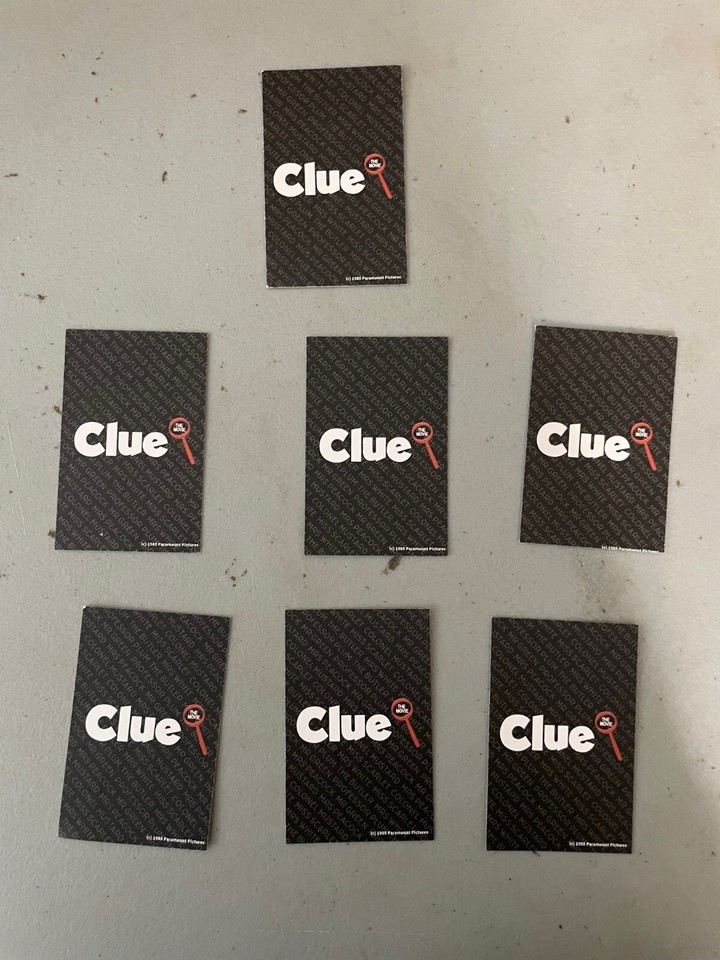 Clue The Movie FULL CARD SET Tim Curry Michael McKean Christopher Lloyd ...