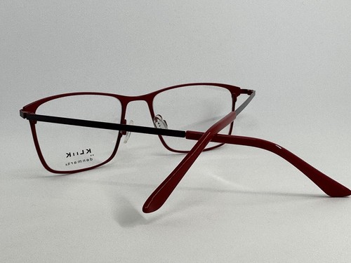 NEW Kliik 553 536 Slate Red 52.17.145 Unisex Eyeglasses Frames | eBay