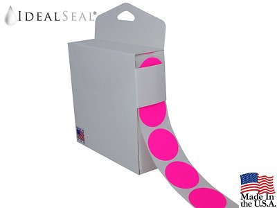 Coding Coding Label - Neon Pink Color 2" Round 1100 Stickers Dot ...